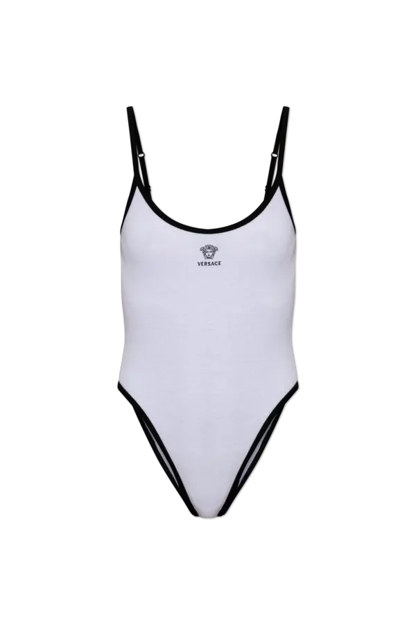 Versace Bodysuit With Medusa Head - White
