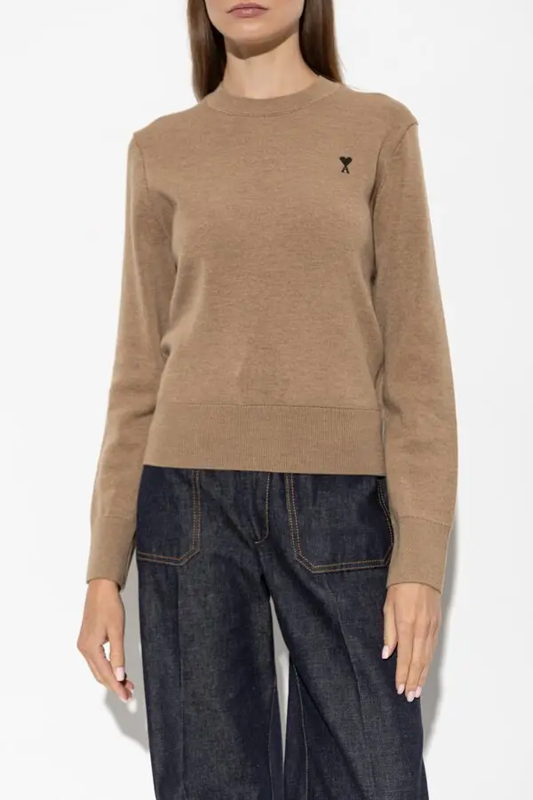 AMI Paris Wool Crew Neck Sweater