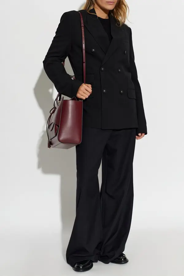 AMI Paris Wool Blazer With Open Lapels