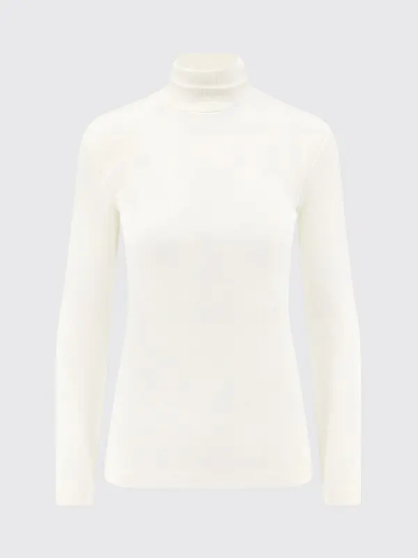 Max Mara Ribbed Wool Slim Fit Turtleneck Jumper
