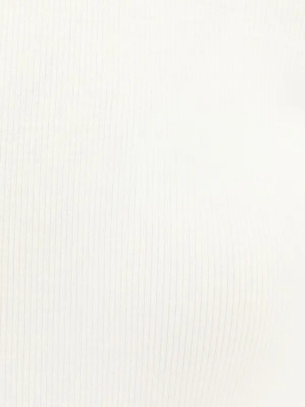 Max Mara Ribbed Wool Slim Fit Turtleneck Jumper