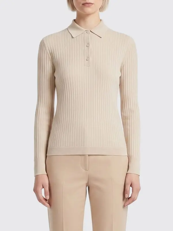 Max Mara Cashmere And Silk Polo Shirt - Cream