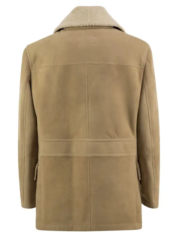 Brunello Cucinelli Double-breasted Shearling Coat