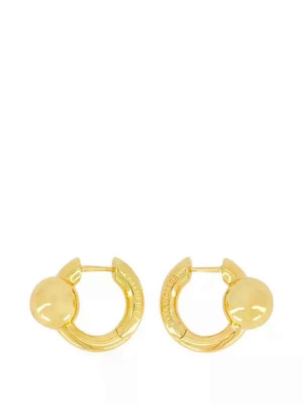 Balenciaga Atom Hoop Earrings - Gold