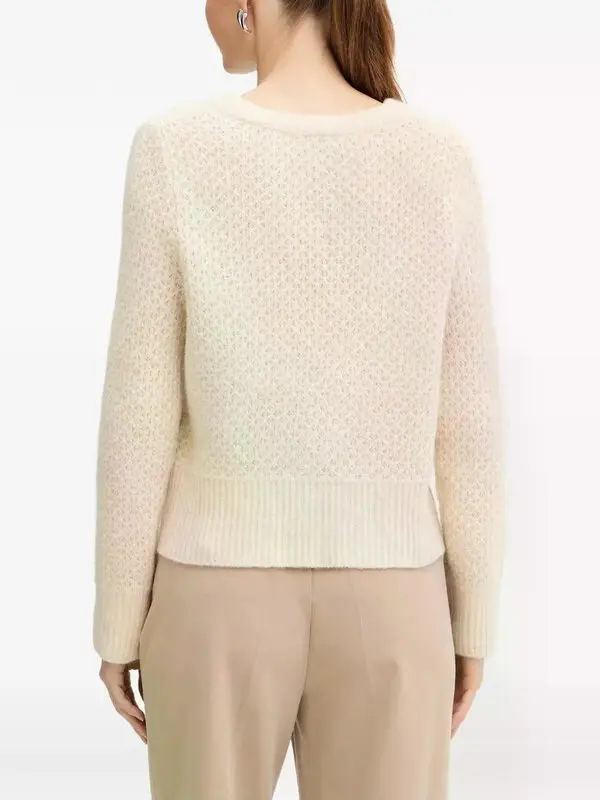 MORGAN Textured Crew-neck Sweater