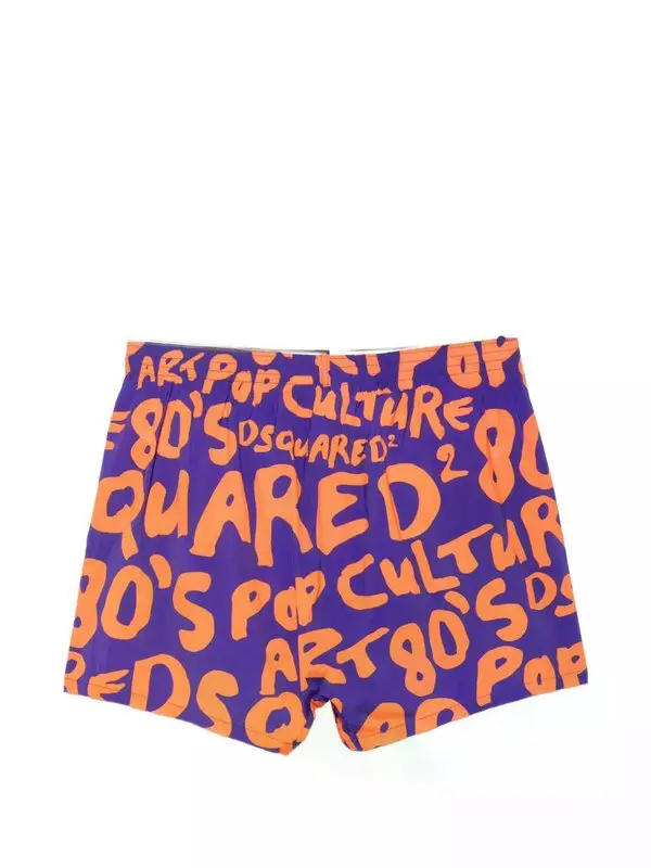 Dsquared2 Logo-print Drawstring Swim Shorts