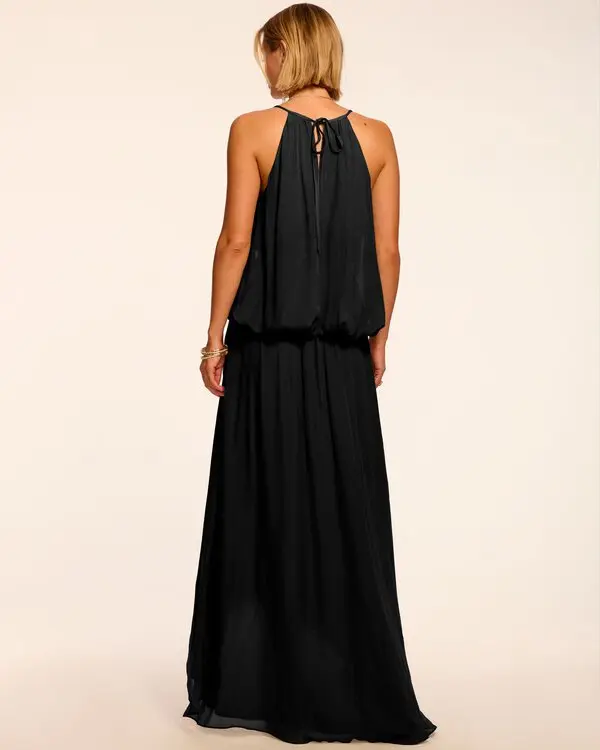 Ramy Brook Ambar Draped V-neck Maxi Dress