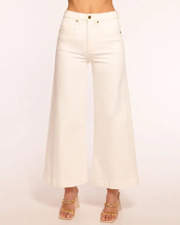 Ramy Brook Tyra 5-pocket Cropped Wide Leg Jean