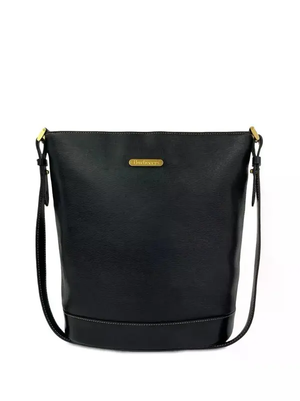 Burberry 1980-1990 Leather Bucket Bag
