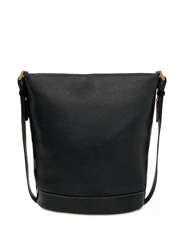 Burberry 1980-1990 Leather Bucket Bag