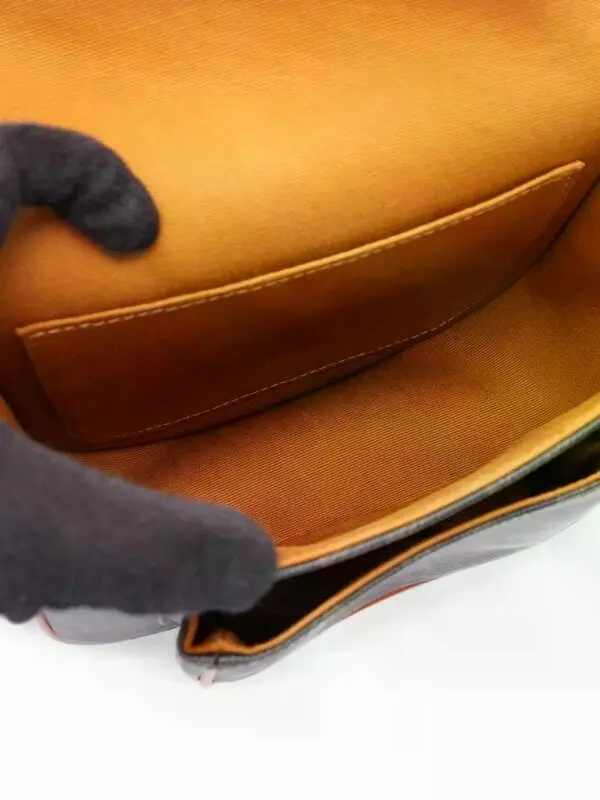 Celine 2010s Medium Folco Triomphe Canvas Shoulder Bag