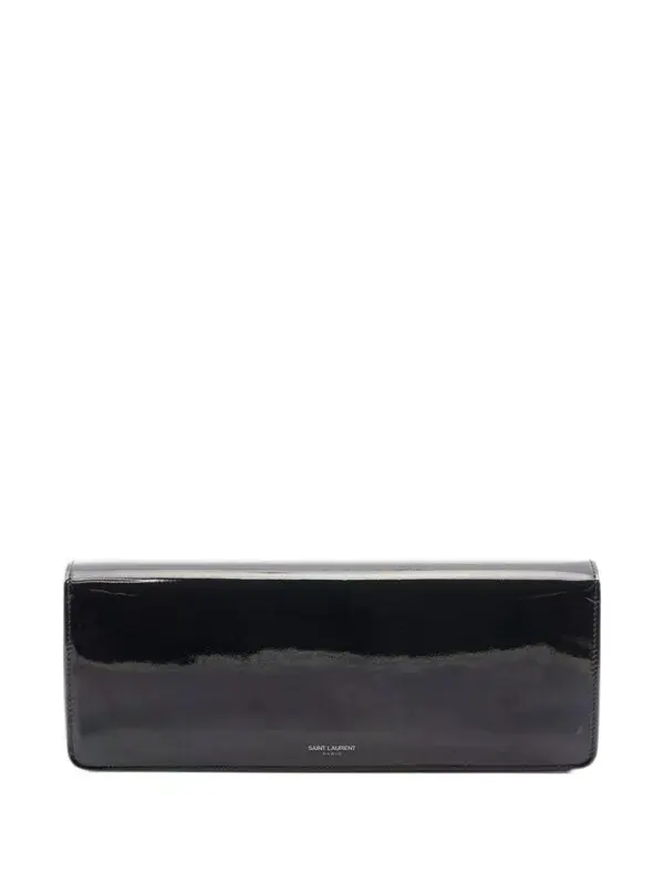 Saint Laurent 2010s Paris Patent-leather Clutch Bag