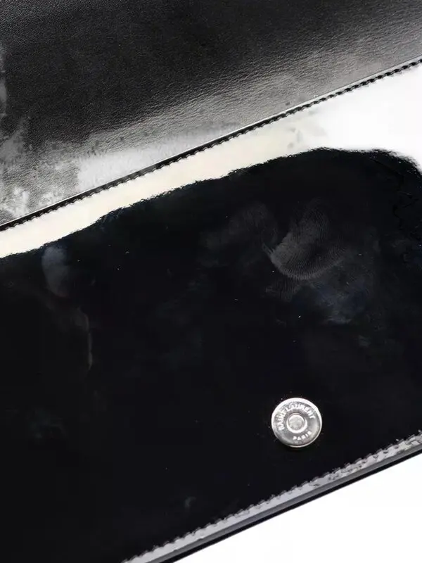 Saint Laurent 2010s Paris Patent-leather Clutch Bag