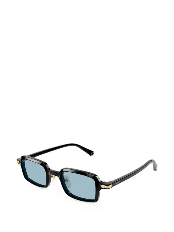 Cartier Rectangle-frame Sunglasses - Black