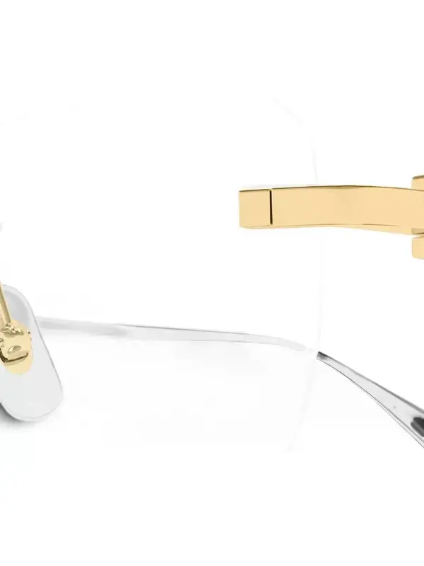 Cartier Rimless Rectangle-frame Glasses
