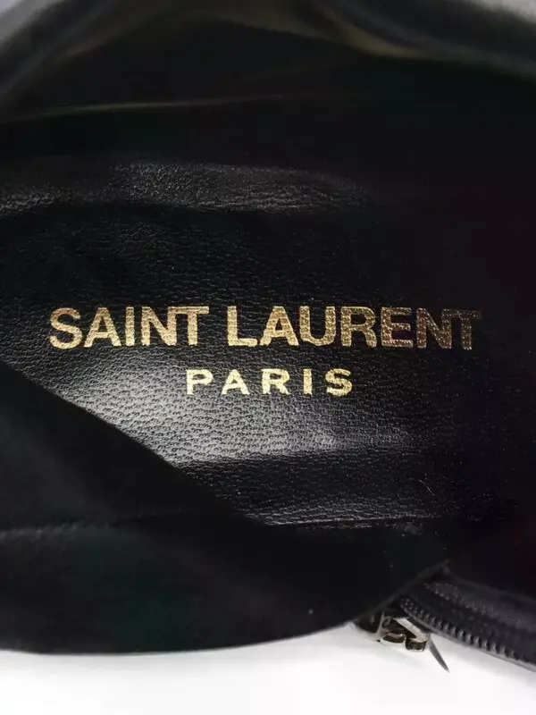 Saint Laurent 2000s Buckled Suede Ankle Boots