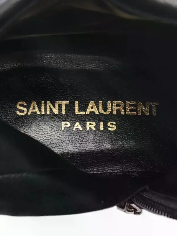 Saint Laurent 2000s Buckled Suede Ankle Boots