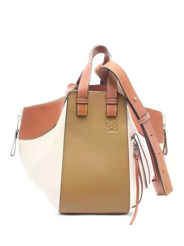 Loewe 2010s Small Hammock Tote Bag - White