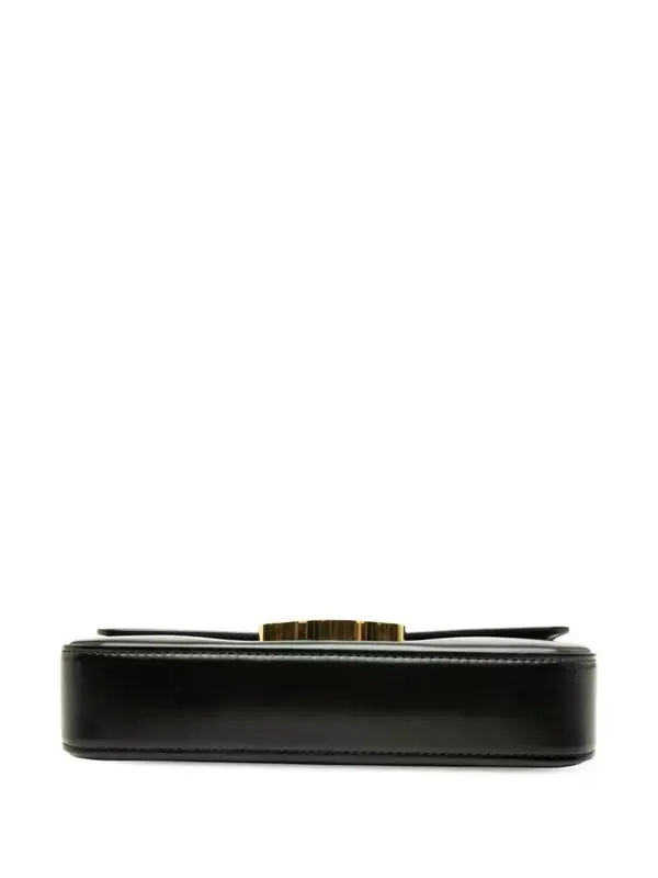 Celine 2021 Shiny Calfskin Triomphe Claude Shoulder Bag