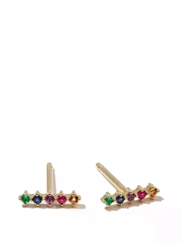 OTIUMBERG Rainbow Bar Studs Earrings - Gold