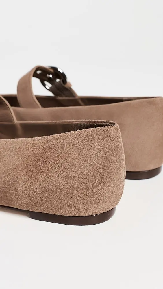 REFORMATION Bethany Ballet Flats - Farro Suede