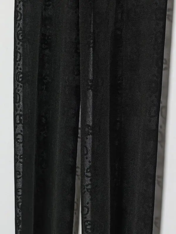 Gucci All-over Gg Monogram Tights In A Stretch Cotton Blend