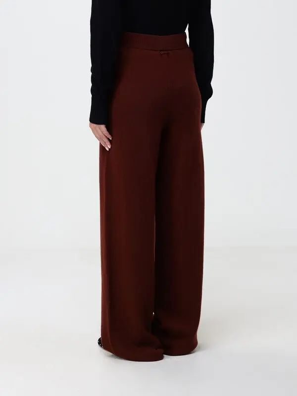 Max Mara High-waisted Pure Cashmere Knit Wide-leg Trousers - Brown