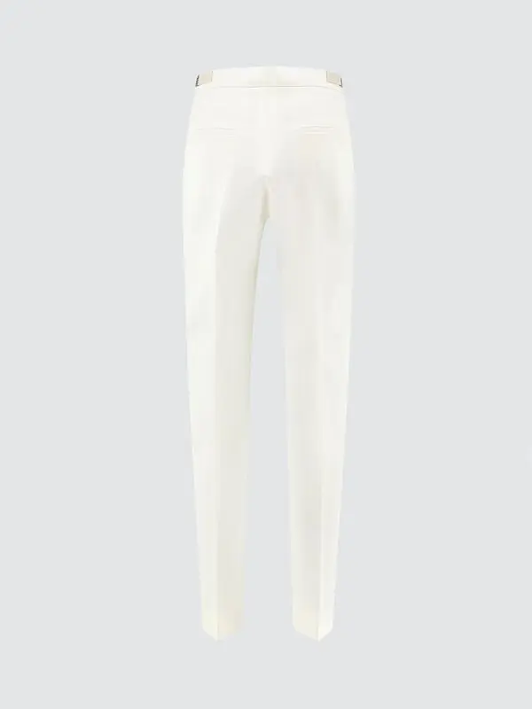 Max Mara Acino Mid-rise Slim Fit Skinny Wool Trousers