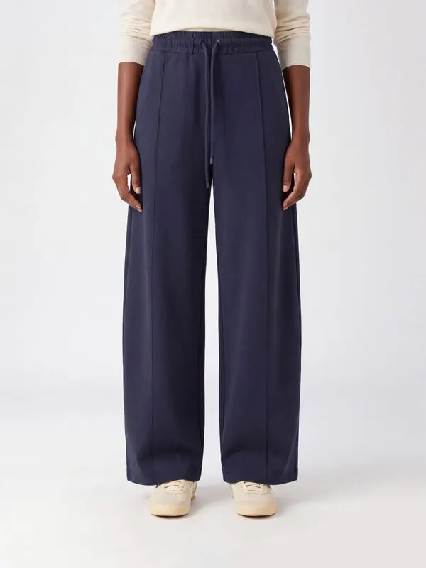 Max Mara Olmo Wide-leg High-waisted Technical Fabric Jogging Trousers