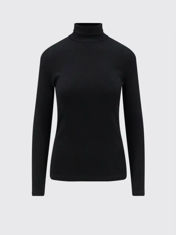 Max Mara Ribbed Wool Slim Fit Turtleneck Jumper - Black