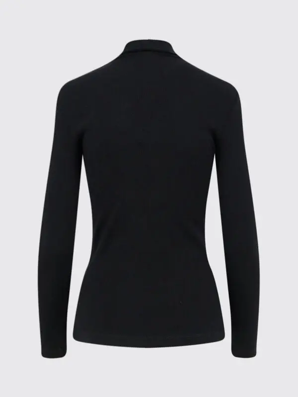 Max Mara Ribbed Wool Slim Fit Turtleneck Jumper - Black