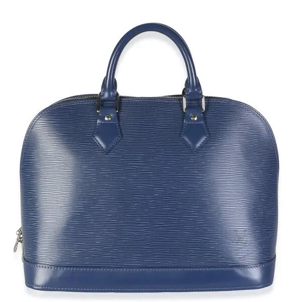 LOUIS VUITTON Navy Epi Alma Pm - Blue