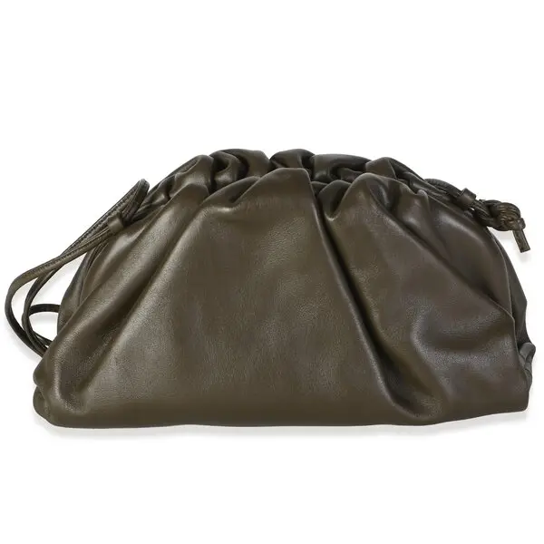 Bottega Veneta Kaki Fondente Butter Calfskin The Pouch - Green
