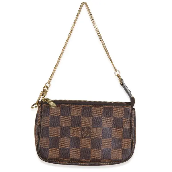 LOUIS VUITTON Damier Ebene Canvas Pochette Accessoires - Brown