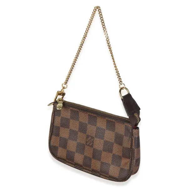 LOUIS VUITTON Damier Ebene Canvas Pochette Accessoires - Brown