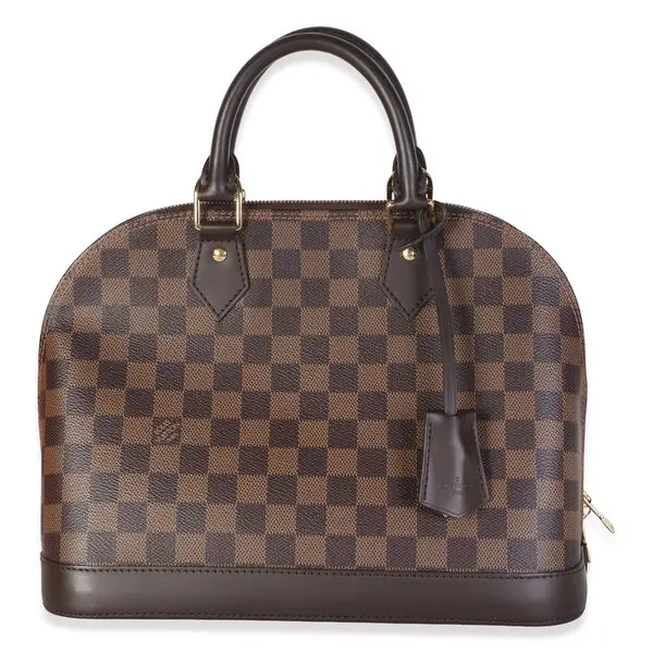 LOUIS VUITTON Damier Ebene Canvas Alma Pm - Brown