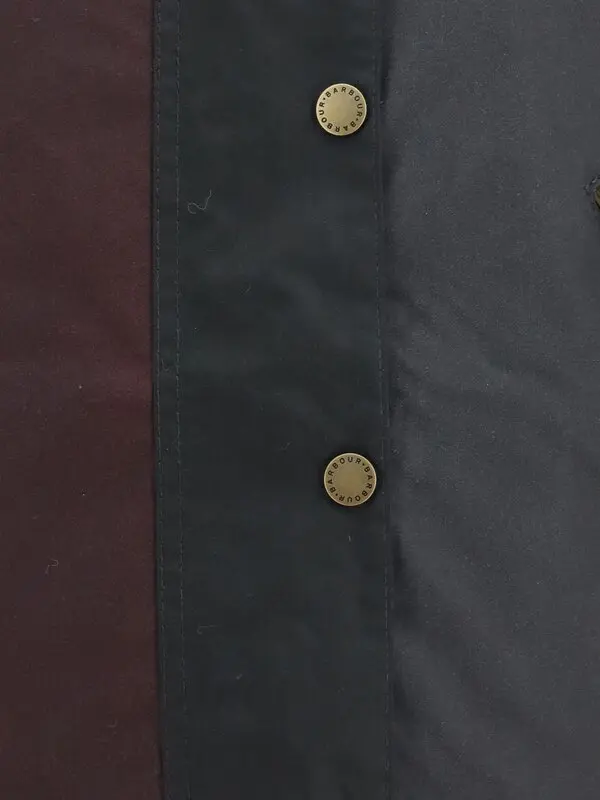 Barbour Patchwork Transport Waxed Cotton Jacket With Velvet Collar