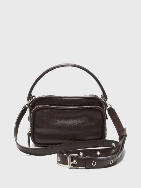 Acne Studios Camero Calfskin Shoulder Bag With Adjustable Strap - Brown
