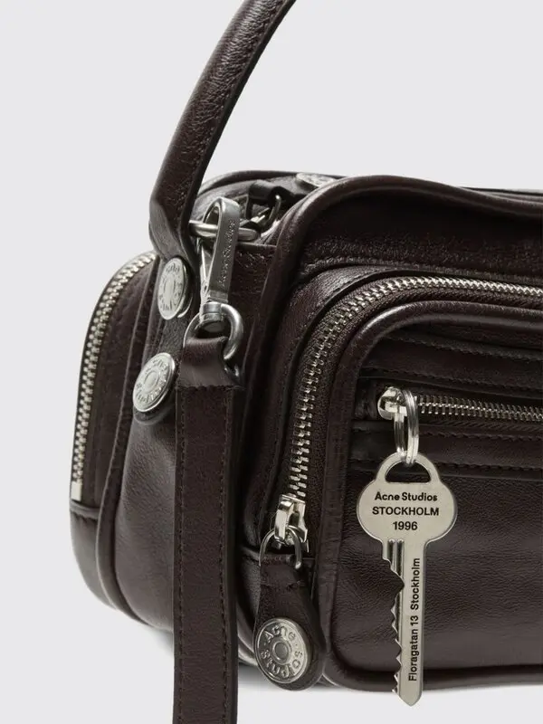 Acne Studios Camero Calfskin Shoulder Bag With Adjustable Strap - Brown