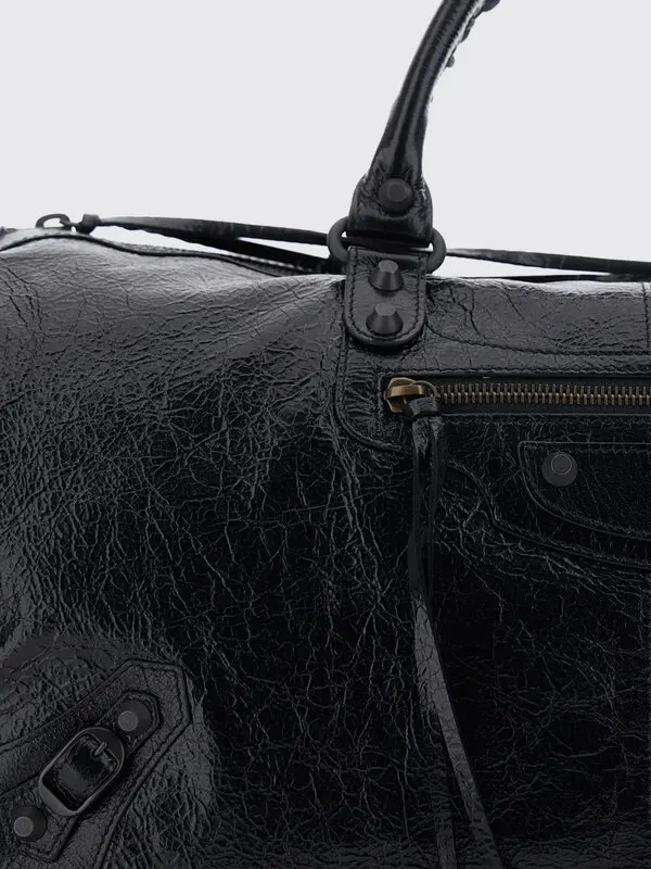 Balenciaga Le City Studded Lambskin Leather Travel Bag
