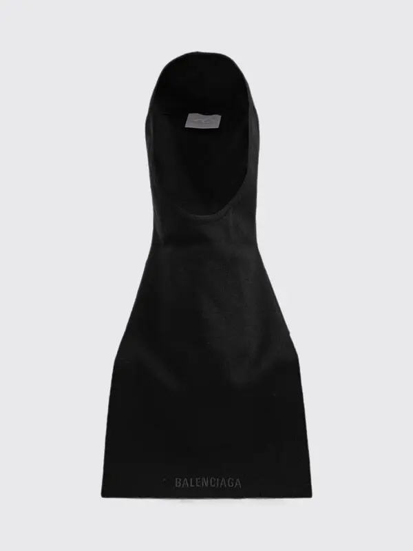 Balenciaga Enveloping Design Scarf In A Wool And Polyamide Blend