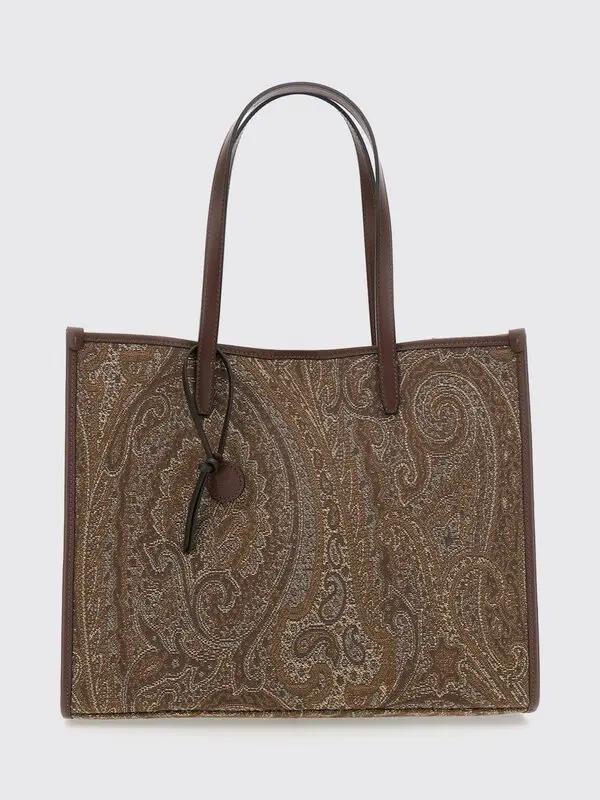 Etro Large Love Trotter Paisley Jacquard Cotton Tote Bag