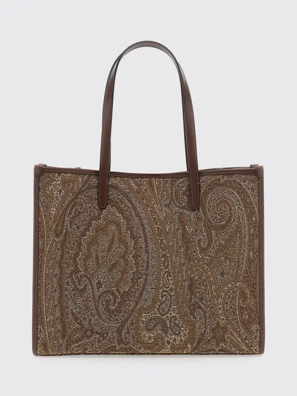 Etro Large Love Trotter Paisley Jacquard Cotton Tote Bag