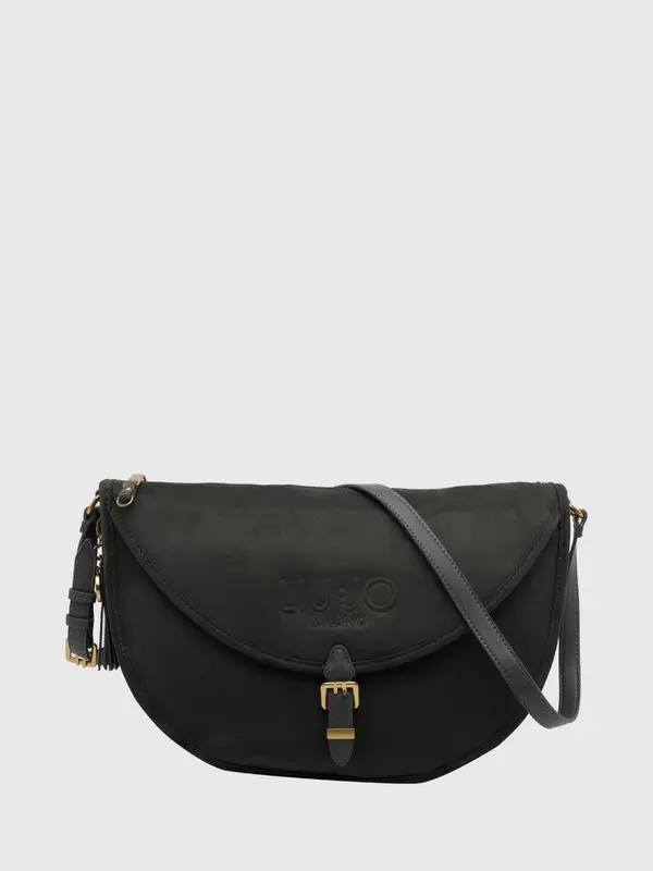 Liu Jo Suede-effect Faux Leather Half-moon Bag With Flap Closure - Green