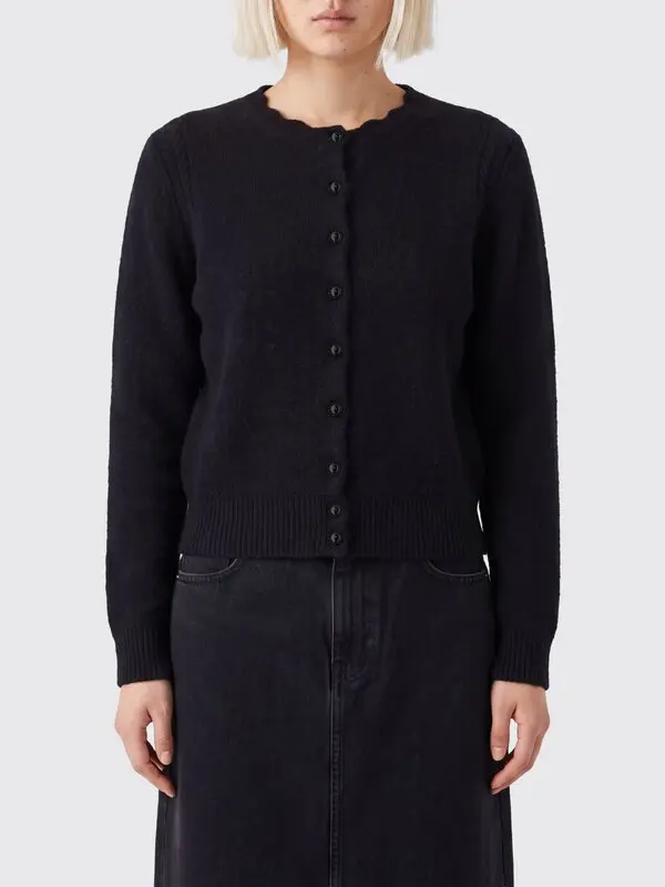 Isabel Marant Étoile Alpaca-wool Blend Crewneck Cardigan With Buttons - Black