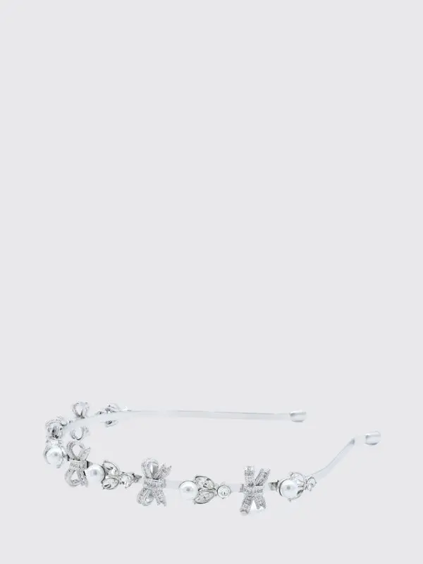 SELF-PORTRAIT Rigid Metal Headband With Crystal Embellishment