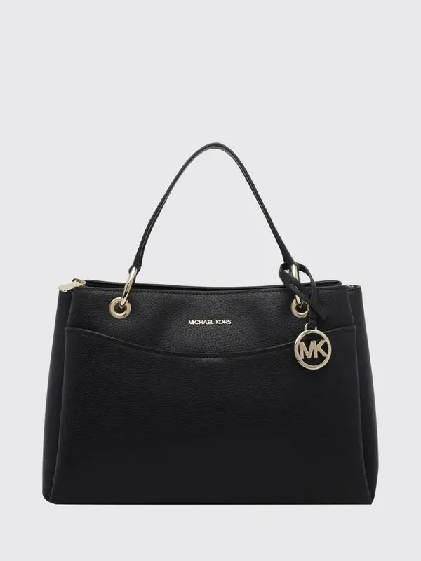 Michael Kors May Grained Leather Handbag With Removable Crossbody Strap - Black