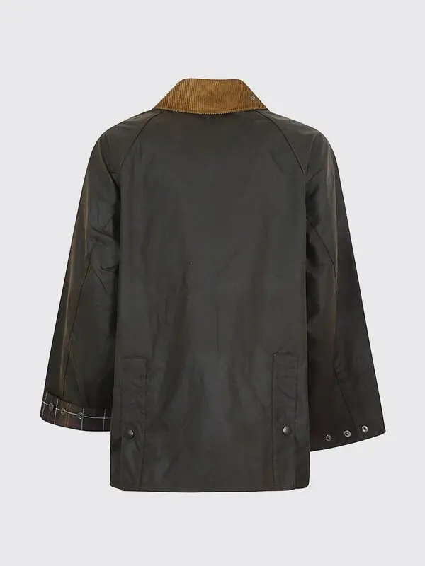 Barbour Bedale Waxed Cotton Jacket With Ribbed Velvet Collar