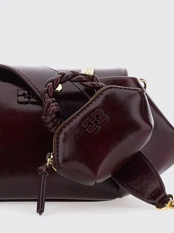 GANNI Shoulder Bag - Burgundy