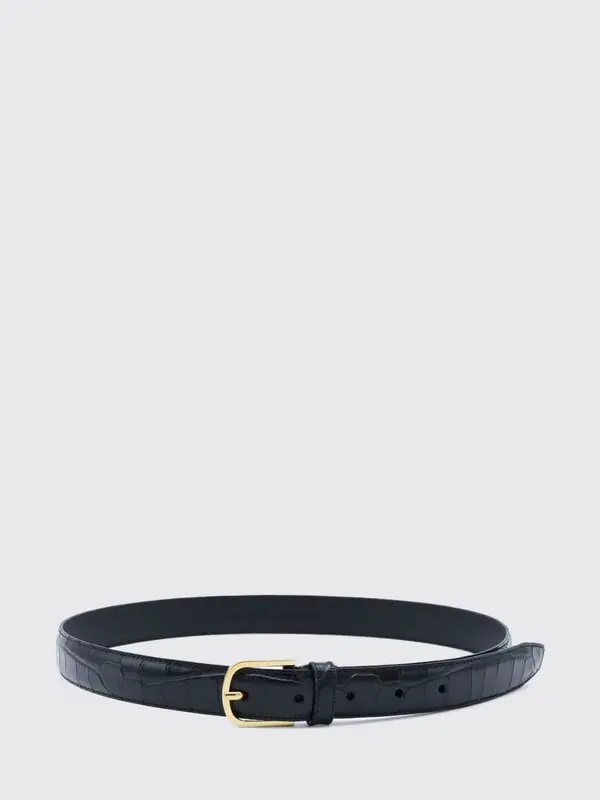TOTEME Croc-effect Leather Belt With Pin Buckle By